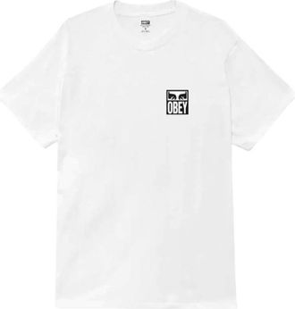Obey Homme, Tops, Blanc, Taille: M T-Chemises