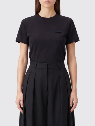 Jacquemus T-shirt contemporain &agrave; manches courtes en coton stretch avec col rond