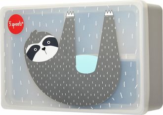 3 Sprouts Silikon Brotdose - Ideal für Lunchbox - Silikon Frischhaltebehälter - Praktische Aufbewahrung von Mahlzeiten - Kinderfreundliches Design - BPA-frei - 