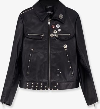 Enfants Riches Deprimes Sid biker leather jacket with metal details on the front - ENFANTS RICHES DEPRIMES - gender_Man
