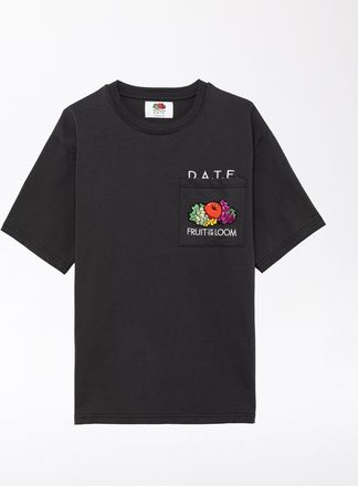 D.A.T.E. t-shirt embroidery anthracite