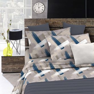 Italian Bed Linen MB Home Italy Fantasy Bettw&auml;sche-Set, Mikrofaser, Pennellate, Doppelbett