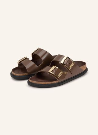 Birkenstock Pantoletten Arizona Droplet Buckle braun
