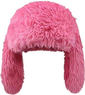 Generico Generico Chapeau en peluche, couvre-chef doux, chapeau dhiver chaud, convient aux filles et aux adultes, pour les d&eacute;placements, l&eacute;cole, le cyclisme, l