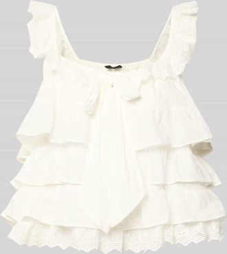 Vero Moda Regular Fit Blusentop mit Volants Modell SANDY