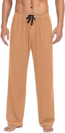 Generic Pantalon de pyjama pour homme, pantalon de pyjama noir &agrave; coupe droite pour homme, Couleur 19, L
