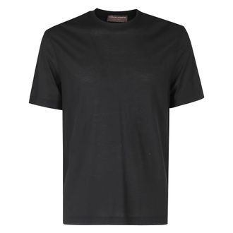 FILIPPO DE LAURENTIIS T-Shirt | Crepe Cotton - - Tops - Herren - Schwarzk - 3XL