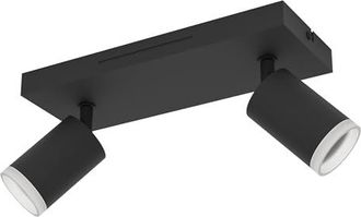 Eglo connect.z Smart-Home LED Deckenlampe Melitello-Z, Deckenstrahler mit 2 Spots, ZigBee, Matter, App und Sprachsteuerung Alexa, warmwei&szlig;-kaltwei&szlig;, RGB, D