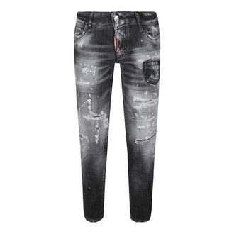 Dsquared2 Jennifer Cropped - - Jeans - Damen - Schwarzk - M