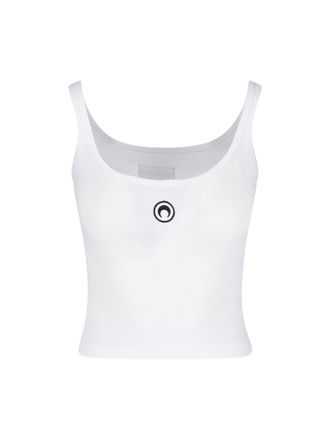 Marine Serre Tank Top Logo Moon