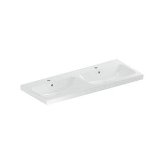 Keramag Keramag - Geberit iCon Light Doppelwaschtisch, 120 cm x 48 cm, mit 2