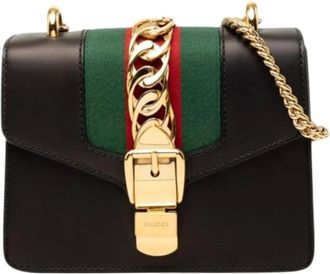 Gucci Sac bandouli&egrave;re Sylvie Pre-owned - Femme - Pre-owned - Noir - Taille: ONE Size