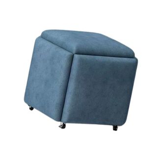 Generic Stapelbarer Sofahocker, Fu&szlig;hocker-Schminkstuhl, Leichter, platzsparender Nester, for den Innen- und Au&szlig;enbereich, Garten, B&uuml;ro, Balkon(Color 1,45x45x4