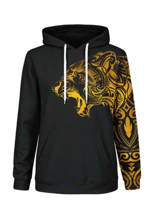Mr. Gugu & Miss Go Polynesian Tiger Gold Hoodie