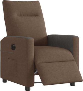 vidaXL Relaxsessel Elektrisch Braun Stoff Vidaxl