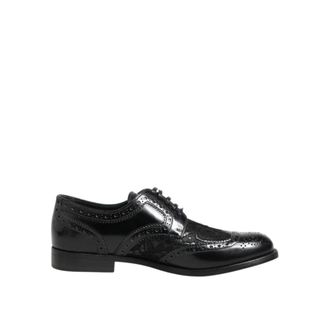 Dolce & Gabbana Blumenspitze Formelle Derby Schuhe - - Shoes - Damen - Schwarzk - 36 1/2 EU