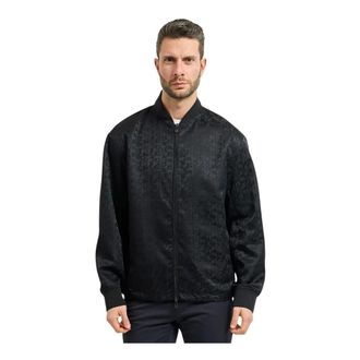 A|X Armani Exchange Homme, Vestes, Bleu, Taille: L Blouson en tissu m&eacute;lang&eacute;