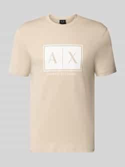 A|X Armani Exchange T-Shirt mit Logo und Rundhalsausschnitt