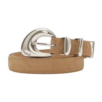 Fab By Fabienne Chapot Fabienne Chapot, Femme, Accessoires, Beige, Taille: 95 CM Precious Pebble Belt Suede