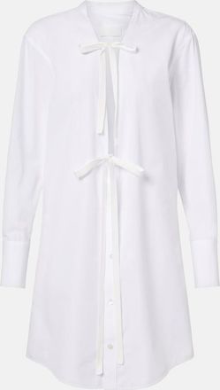 Maison Margiela Robe chemise en popeline de coton