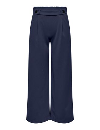 Jacqueline de Yong JdY Damen Jdygeggo New Long Pant JRS Noos Hose, Black Iris/Detail:Black Buttons, XXL / 32L EU