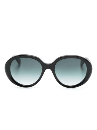 Chlo&eacute; lunettes de soleil Gayia &agrave; monture ronde - Noir
