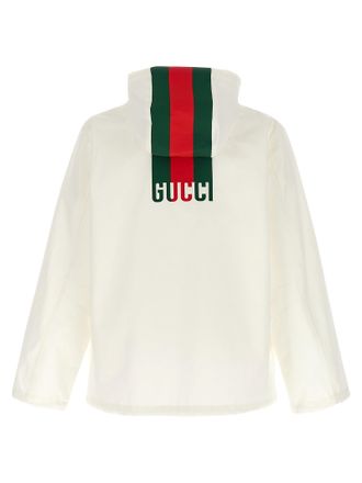 Gucci Mens White Cotton Shell Jacket Clothing