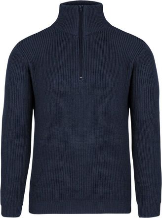 Normani Langarmshirt Herren Troyer-Pullover mit RV-Kragen Tintrup Bundeswehr Winterpullover BW Langarm Marinepullover Strickpullover