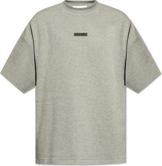 Fear of God Homme, Tops, Gris, Taille: 2XL T-shirt avec &eacute;cusson logo