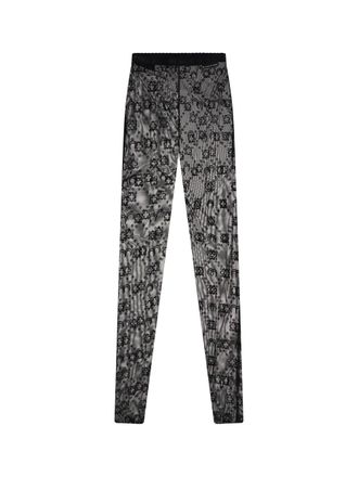 Marine Serre Recycled Tights - Black
