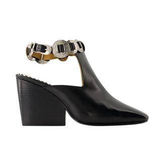 Toga Archives Western Buckle Mule Heels - - Shoes - Damen - Schwarzk - 38 EU