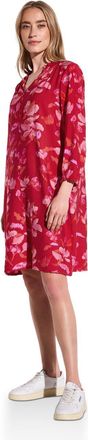 Street One Damen A144441 Gemustertes Kleid, Glory red, 46