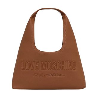 Love Moschino Embossed Tote Bag - - Bags - Damen - Braun - ONE SIZE