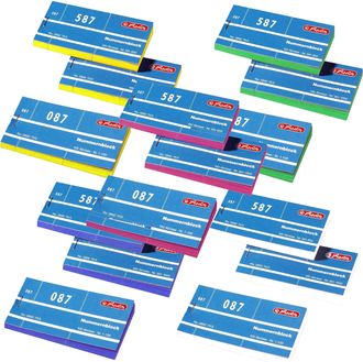 Herlitz 892703 Nummernblöcke 1-1000 Nummer 1-1000 10x100 Abrisse (10x100 Abrisse