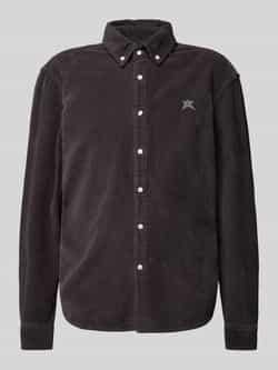 Review Regular Fit Cordhemd mit Button-Down-Kragen