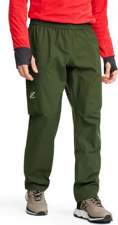 RevolutionRace Vector 2L Pants für Herren, Wasserichte und Winddichte Regenhose für Wandern, Forest Green, S
