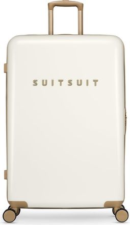 SuitSuit Koffer Gro&szlig; 76 cm - Hartschalen Reisekoffer mit Rollen - TSA-Schloss - 94 L - Fusion White Sawn