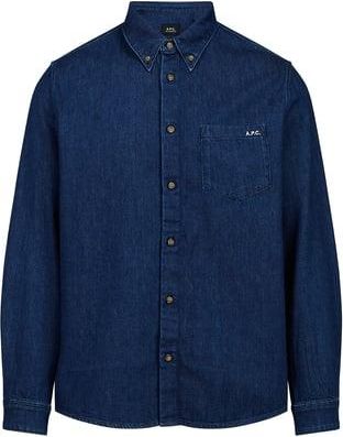 A.P.C. Chemise denim droite en coton