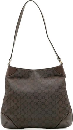 Gucci Hobo Bags - GG Canvas Shoulder Bag - Gr. unisize - in Braun - für Damen