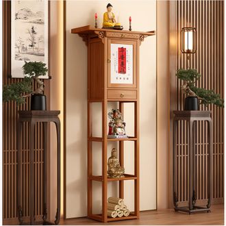 Generic Vielseitiger Altarschrank Mit Schubladen, Altartisch Aus Holz, Chinesischer Buddha-Gebetstisch F&uuml;r Schlafzimmer, Wohnzimmer, B&uuml;ro, Eingangsbereich(Bro