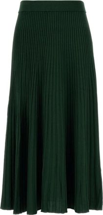 Zimmermann Femme, Jupes, Vert, Taille: 38 FR Pleated Rib Midi Skirt
