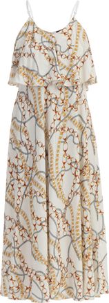 Faina Maxikleid mit Allover-Print Damen weiss