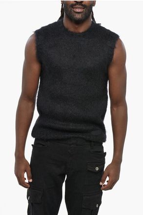 Dsquared2 Solid Color Mohair Blend FUZZY Vest size Xl