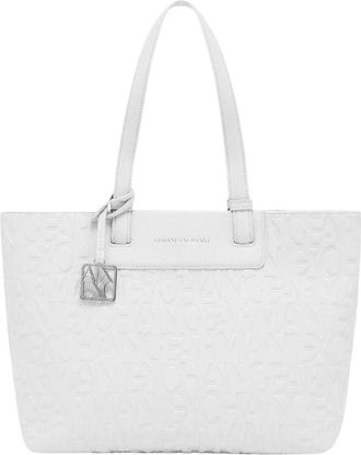 A|X Armani Exchange Femme, Sacs, Blanc, Taille: ONE Size Sac Shopper