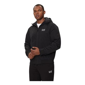 Emporio Armani Bomber Jacket with Light Padding - Homme - Vestes - Noir - Taille: L