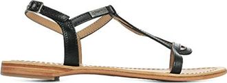 Les Tropeziennes Femme HAMESS Chaussures Ville Sandale, Noir, 41
