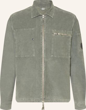 C.P. Company Overjacket Aus Cord gruen