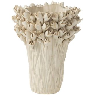 Paris Prix Vase D&eacute;co en Gr&egrave;s Ambrosia 43cm Blanc