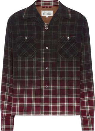 Maison Margiela Homme, Chemises, Multicolore, Taille: M Chemise &agrave; Carreaux avec Effet D&eacute;lav&eacute;