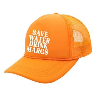 Generic Chapeau de camionneur tendance dr&ocirc;le et mignon graphique country tequila bi&egrave;re chapeau femme homme chapeau local, Orange, M